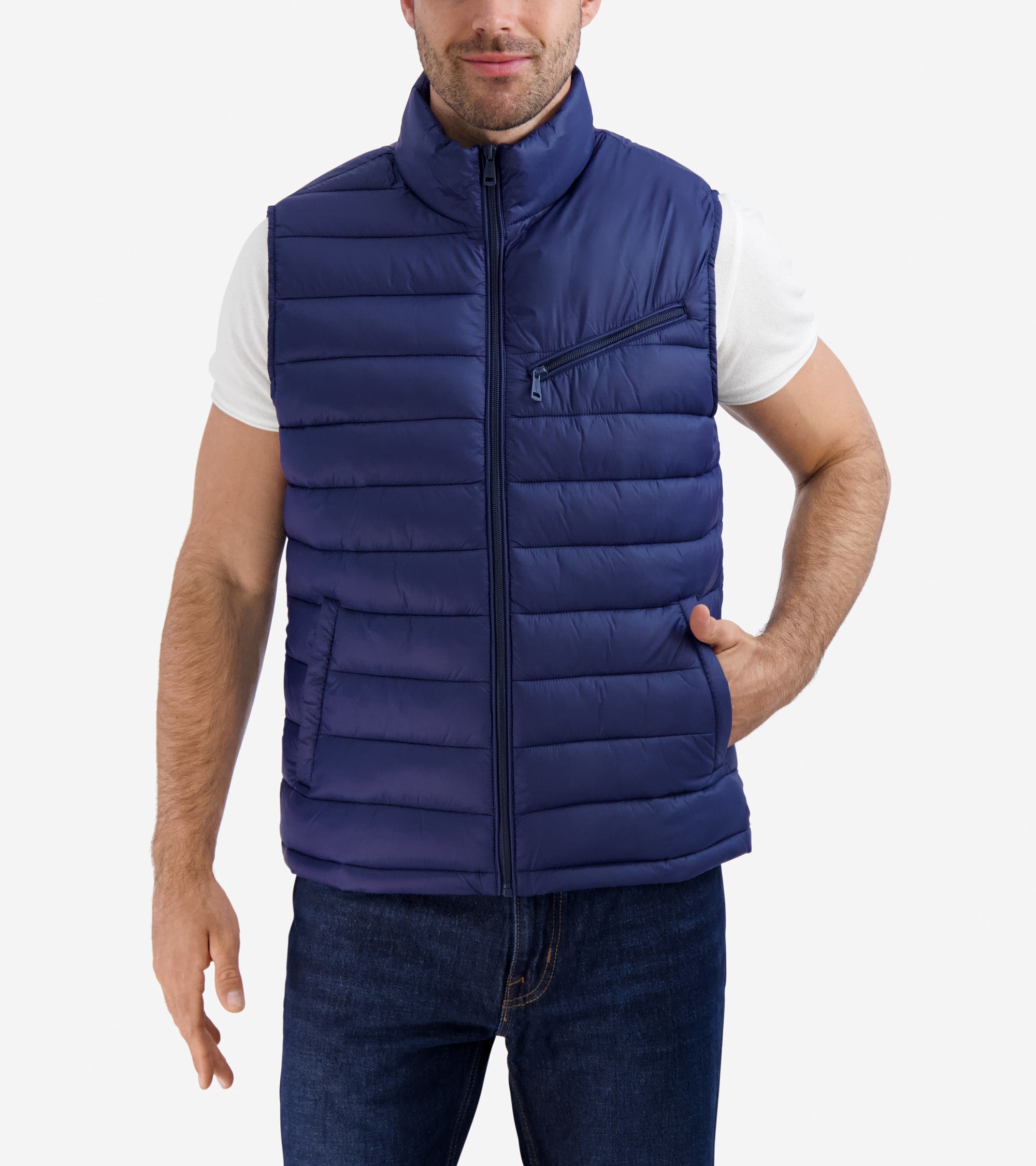 Men's Zip Front Quilted Vest – Cole Haan Saudi Arabia