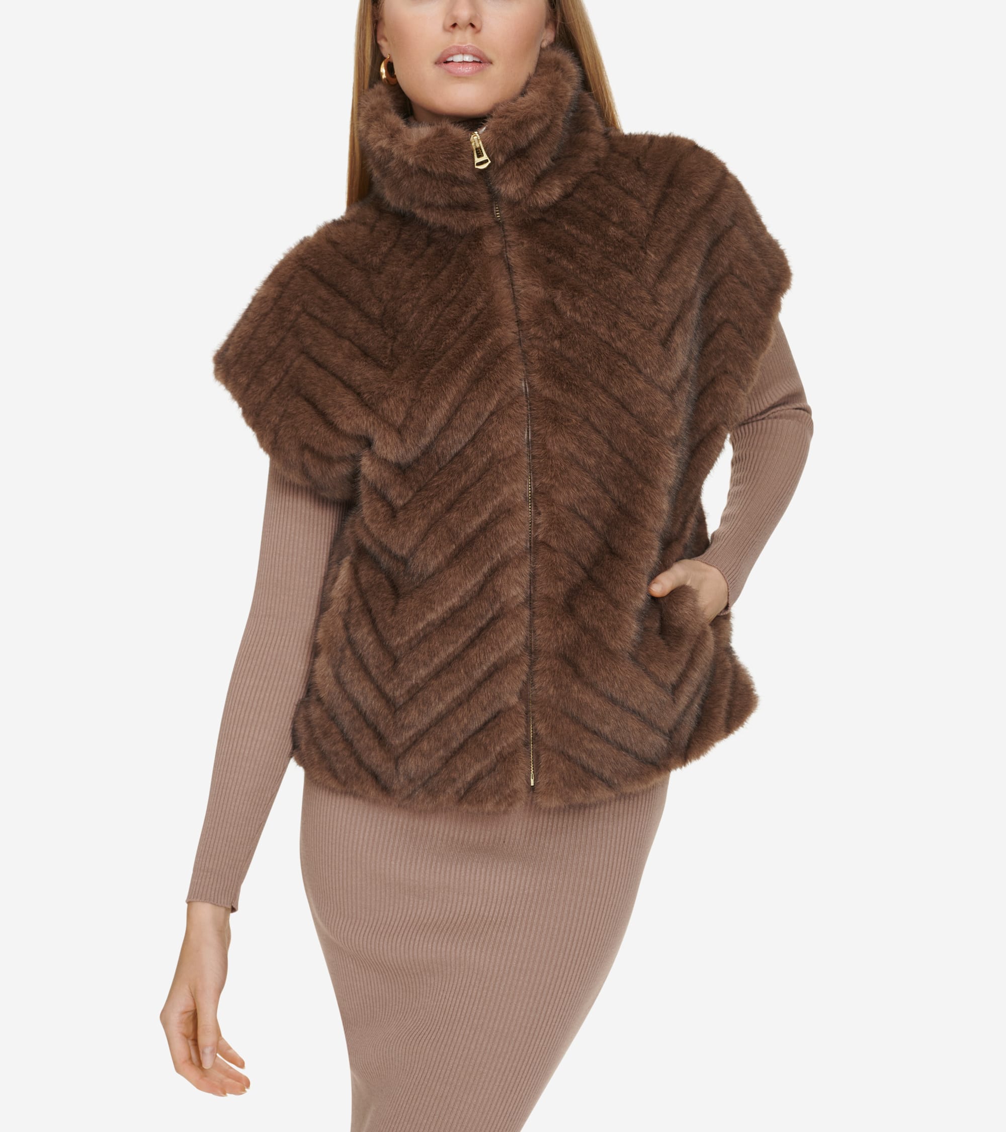 Women's Faux Fur Vest – Cole Haan Saudi Arabia